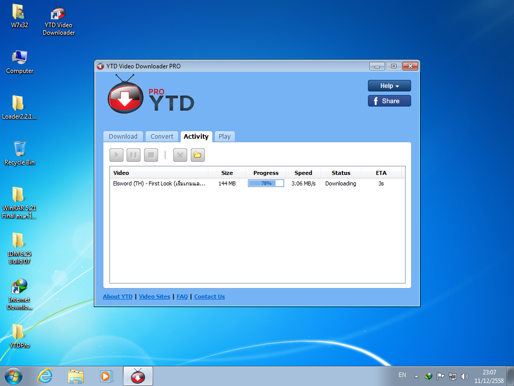 Youtube Downloader PRO - โปรแกรมดาวน์โหลดวิดีโอจากยูทูปได้ทุกนามสกุล ...
