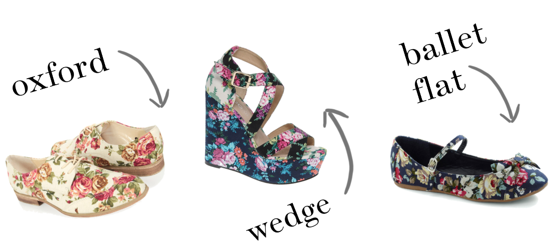 Joyful Outfits: How to wear: floral shoes for spring