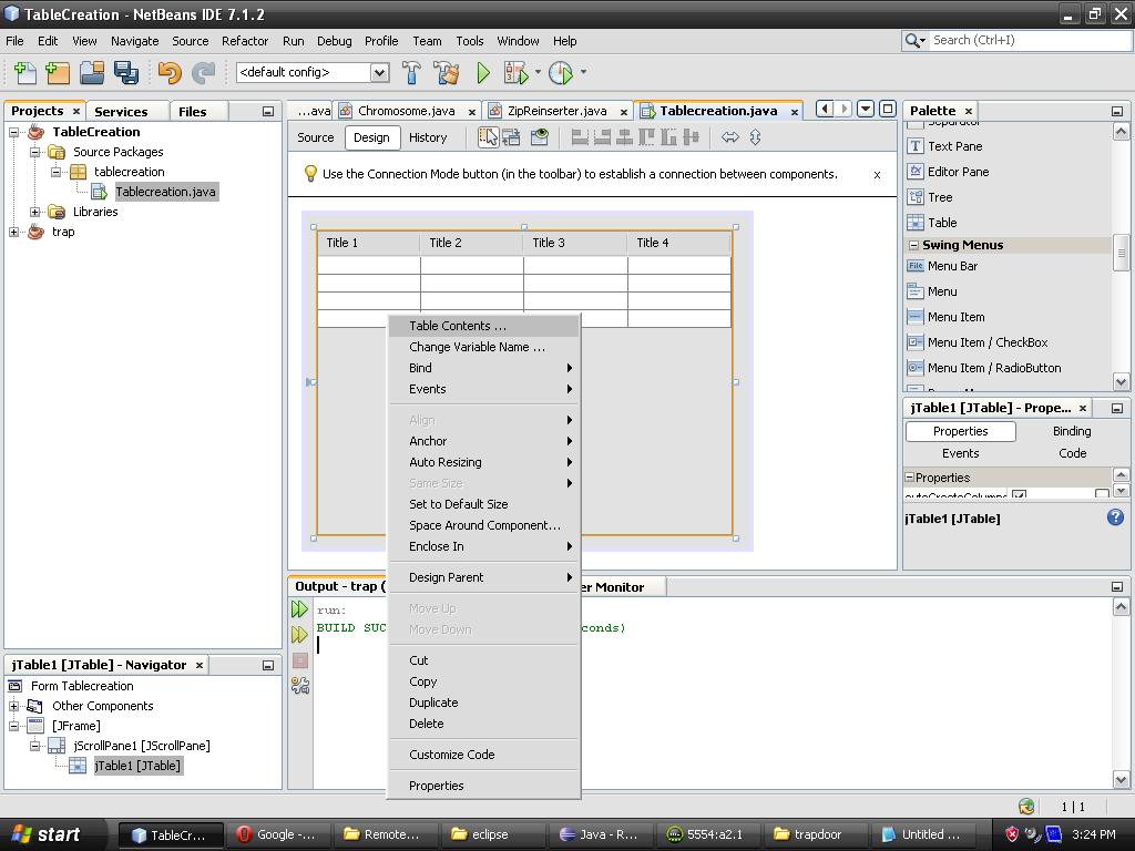 java4practices: Create and View the Database Table in Java Swing