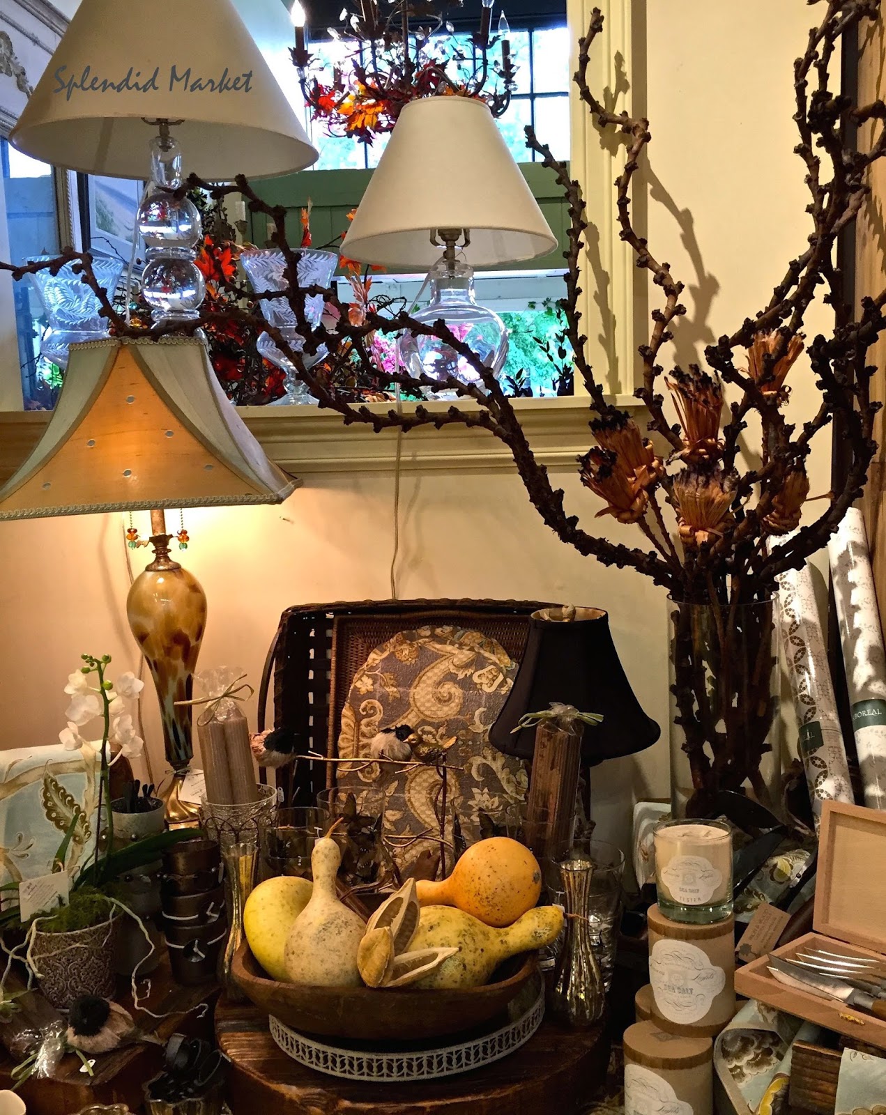 Beautiful vignettes for fall…
