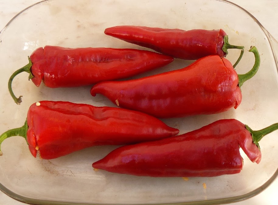 Outras Comidas: Pimentos Vermelhos Italianos, Recheados