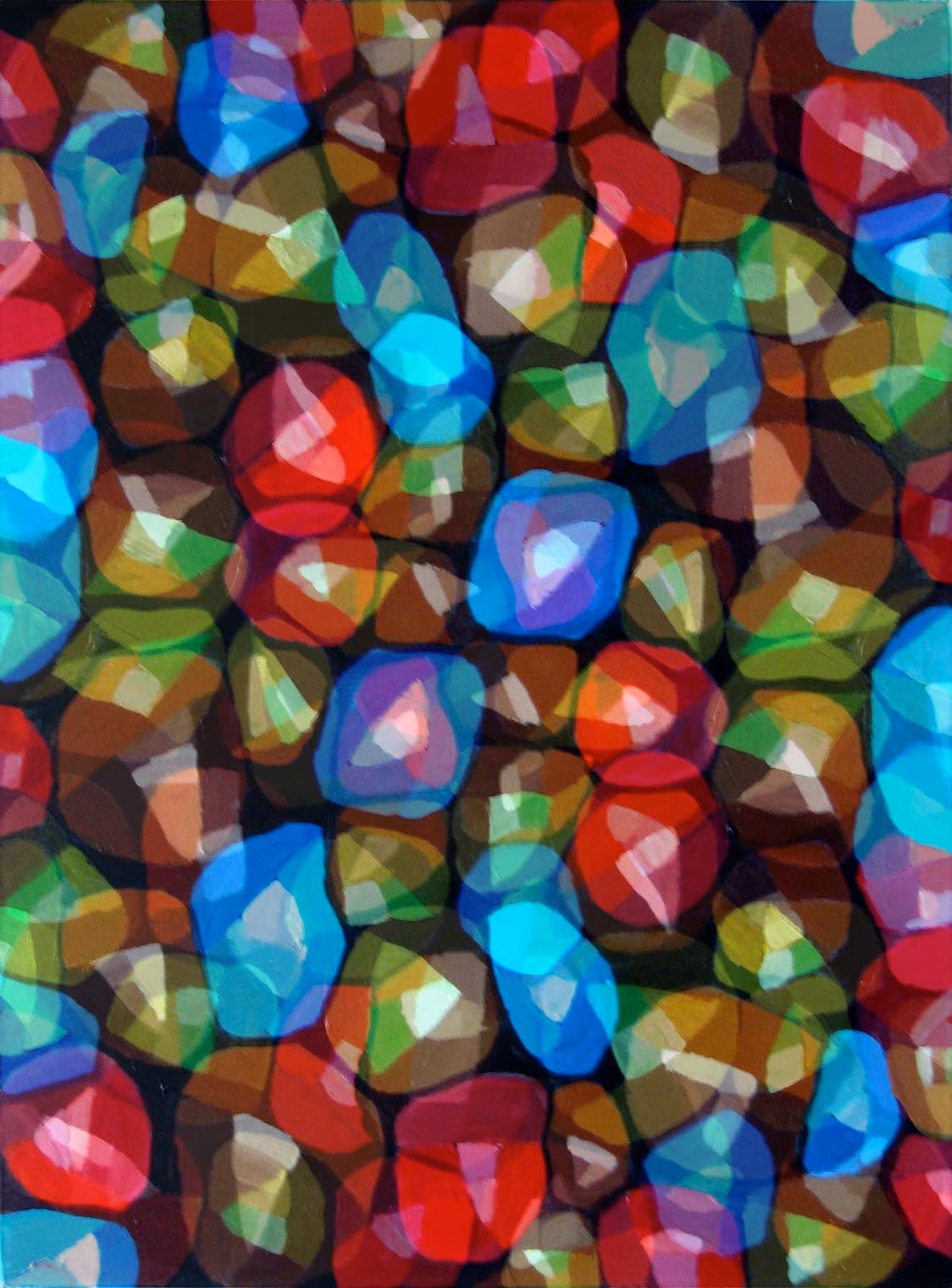 Kristi Mayfield: painting from a series of pattern paintings