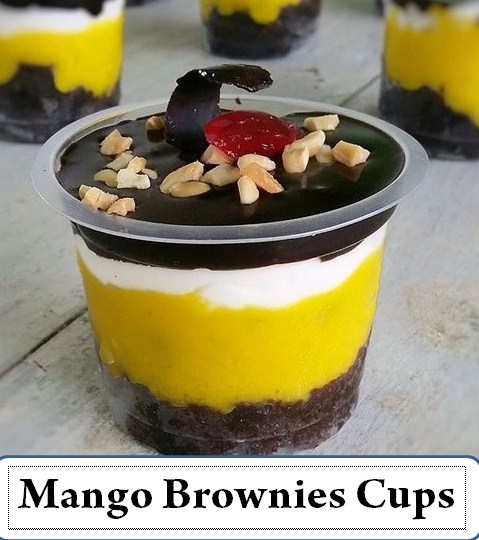 Mango Brownies Cups - BEAN GIRRAS