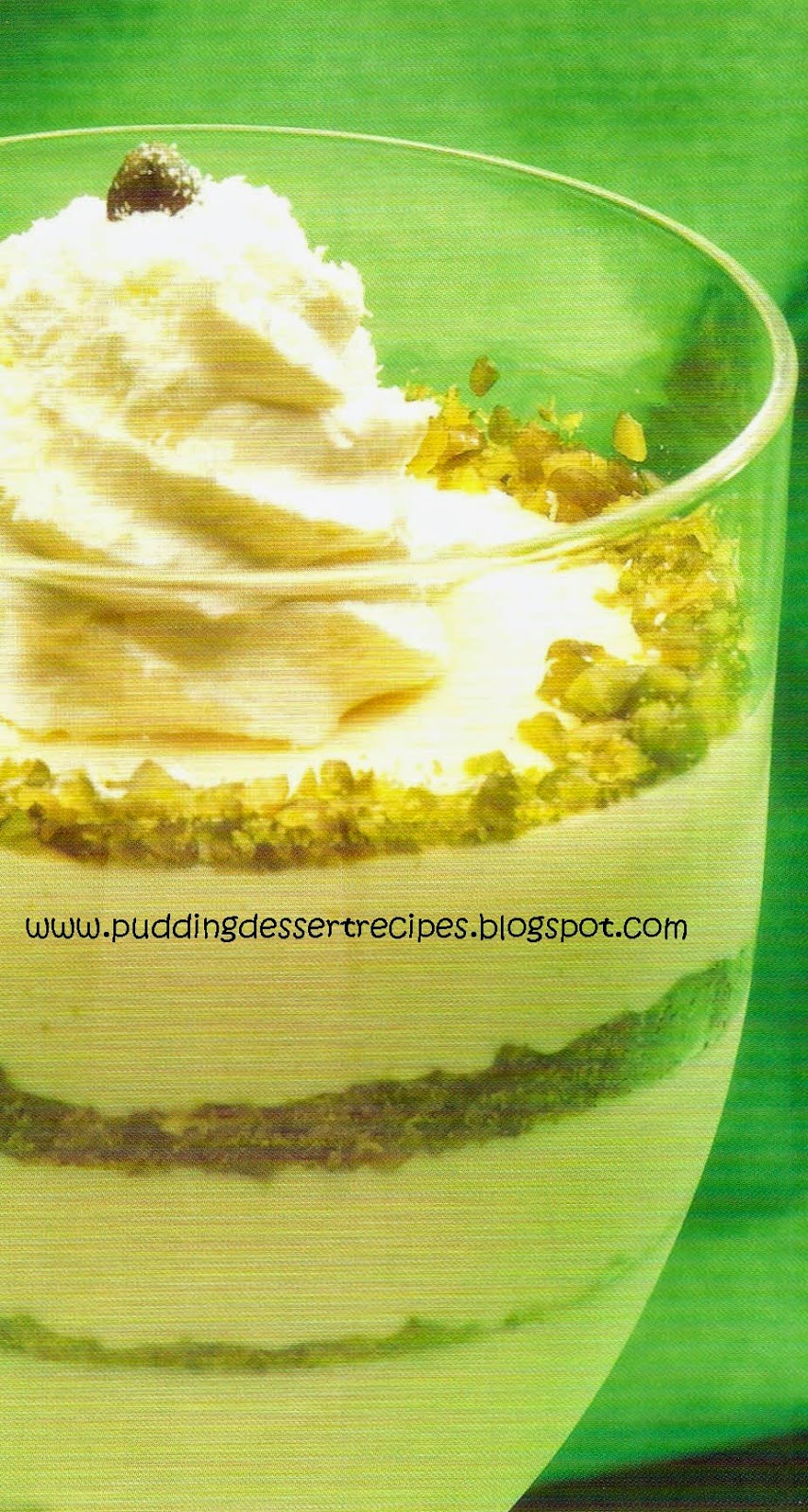 White Chocolate and Pistachio Mousse Recipe | Pudding Dessert Recipes