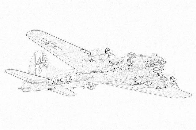 World War II in Pictures: Coloring Pages World War II Bombers