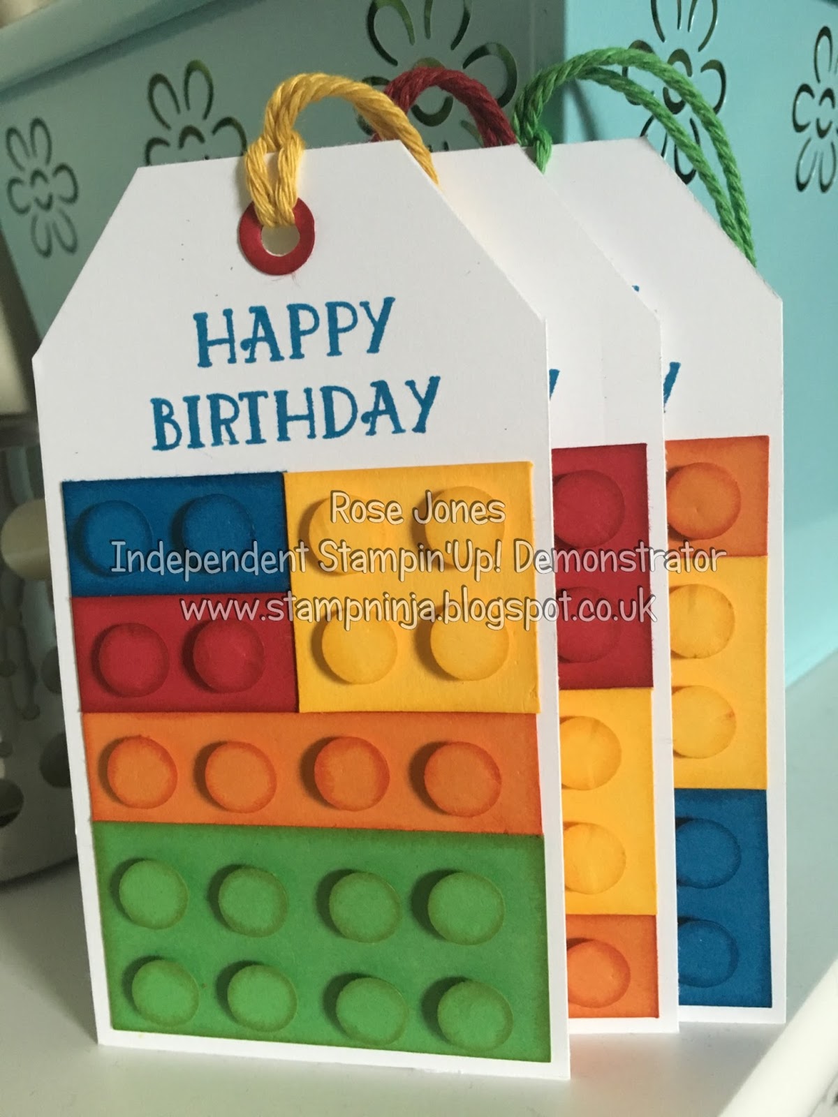 Stamp Ninja: Lego Birthday Tags