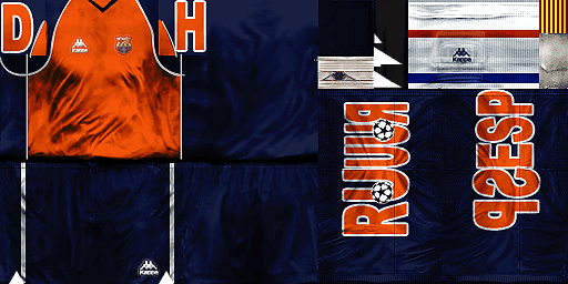 KITS CLASSICOS WE1O: KIT BARCELONA 96-97 ( CAMPEÃO ESPANHOL )