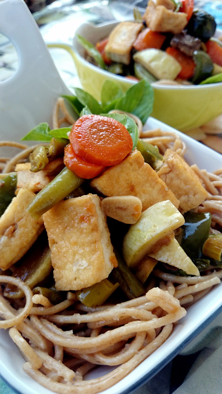Vegspiration - Blog de inspiración vegana: Pasta con tofu frito con ...