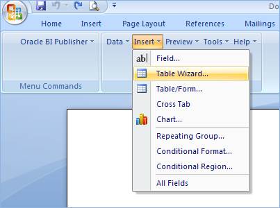 How to create RTF Template in BI Publisher