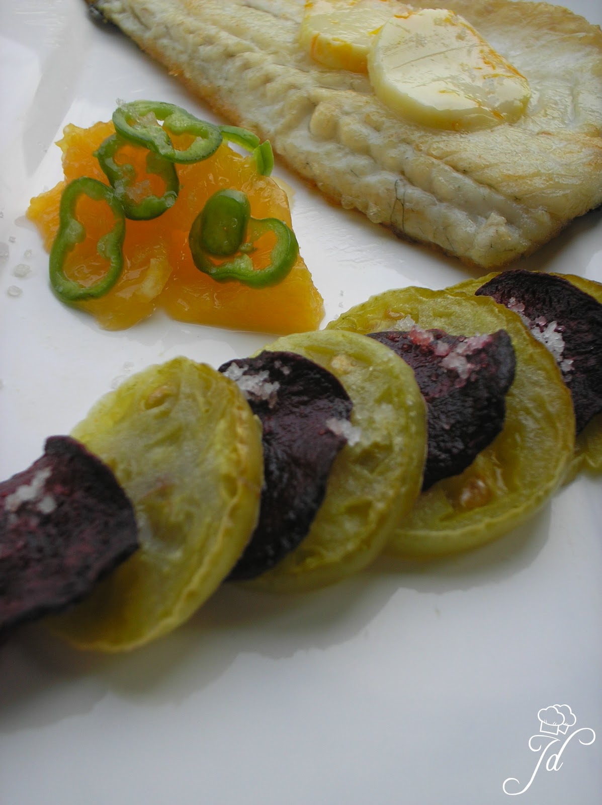 Jedozovni duo: Brancin s grilanim povrćem i narančom