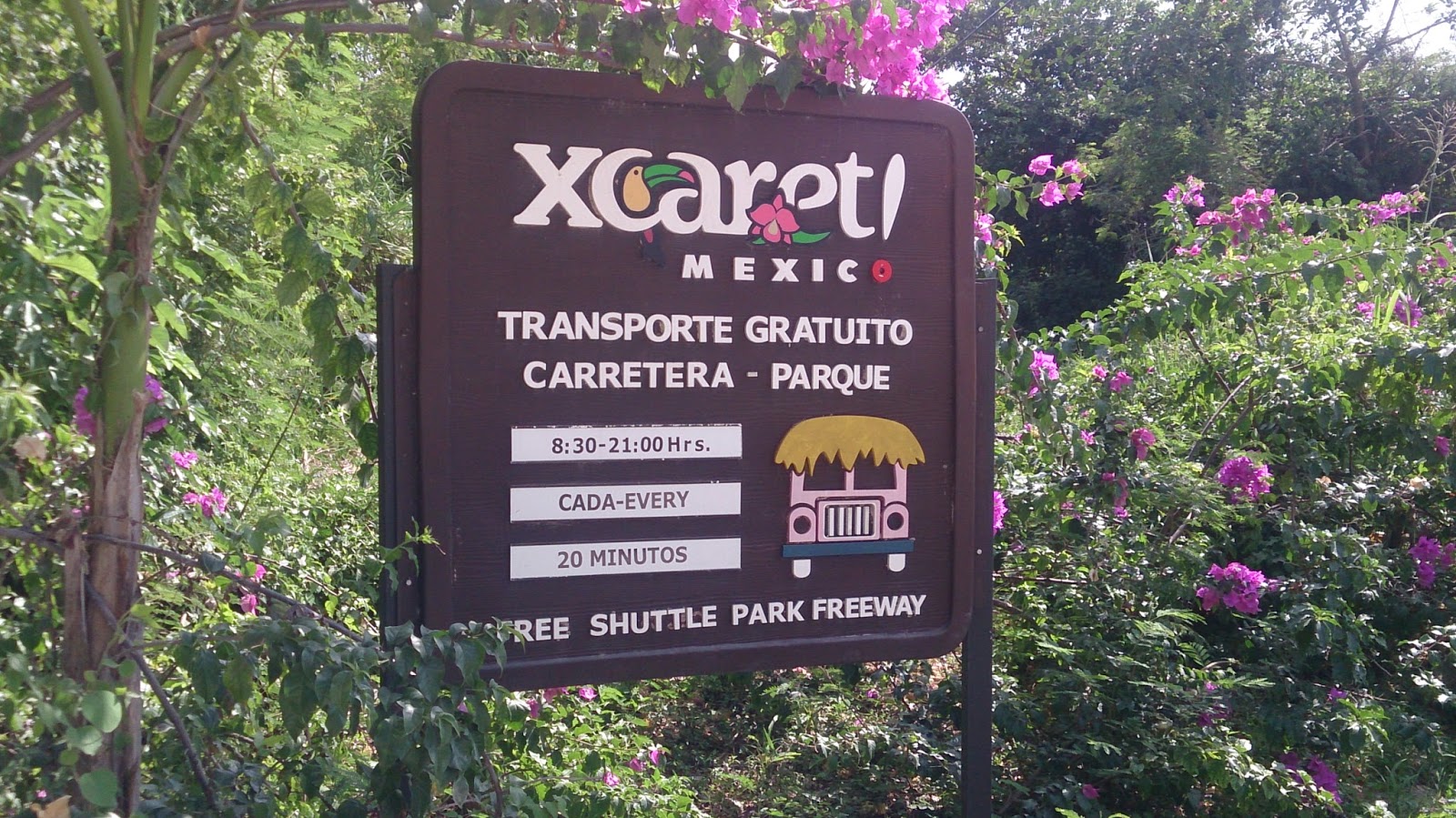 Álbum de viajes: Medio día en el parque Xcaret