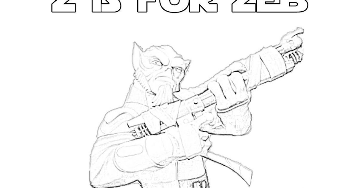 Z is for Zeb Orrelios - Star Wars Rebels Alphabet Coloring Page - The ...