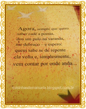 Coisinhas de Manu (Beedoo): No meu final de semana teve Poesia na Varanda