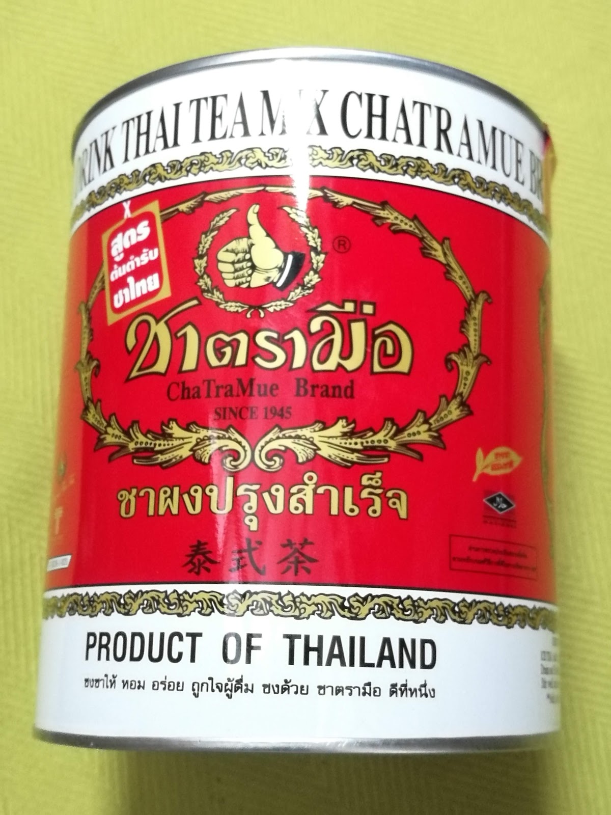 Tea in the ancient world: Reviewing Thai tea (ChaTraMue brand, one ...