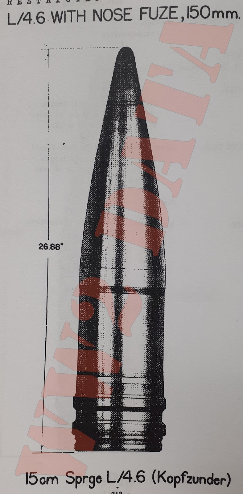 WW2 Equipment Data: German Projectiles - 150mm Projectiles Part 3