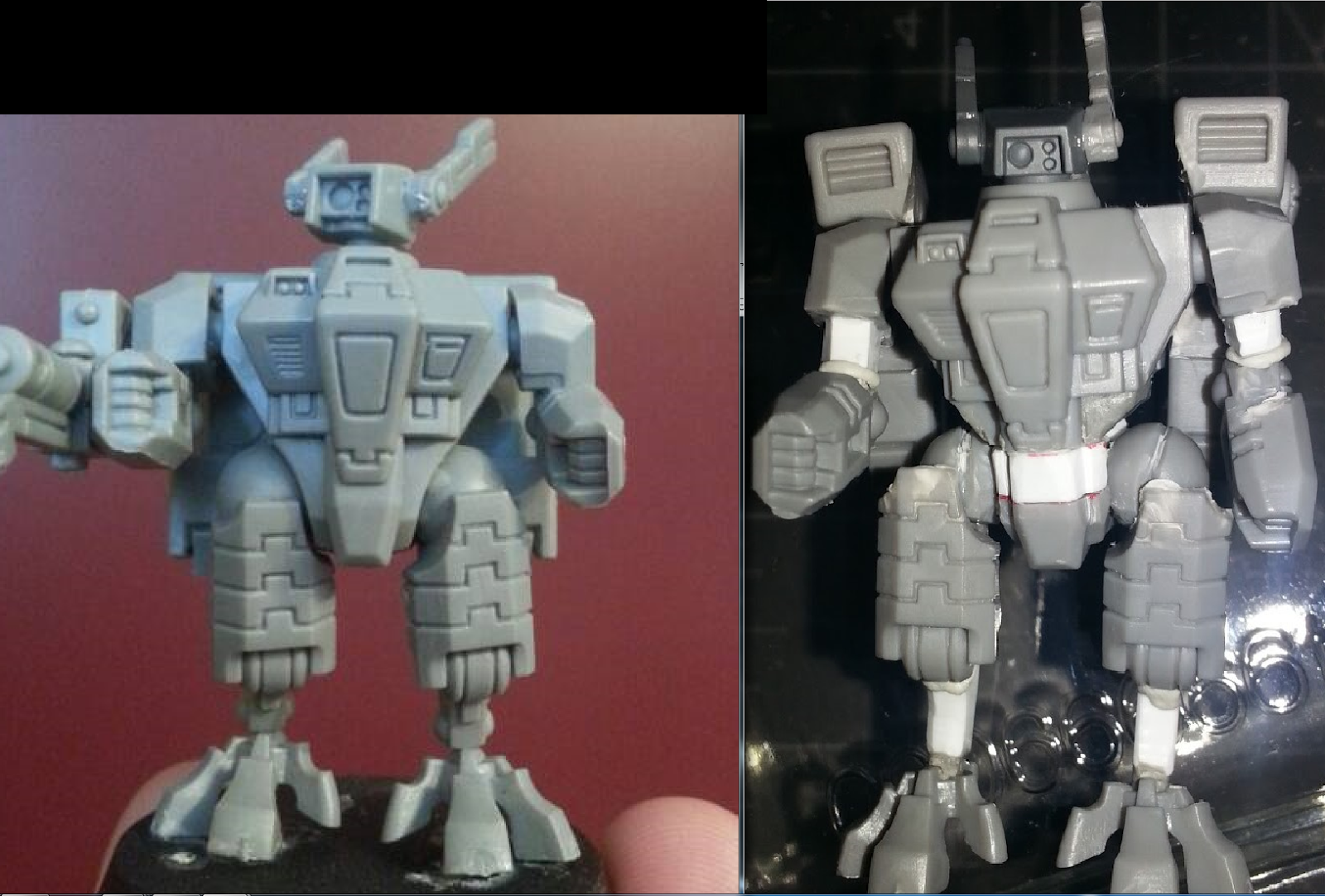 Facing The Grey Tide: Converting the Tau XV8 Crisis Battle Suit, Part 2 ...