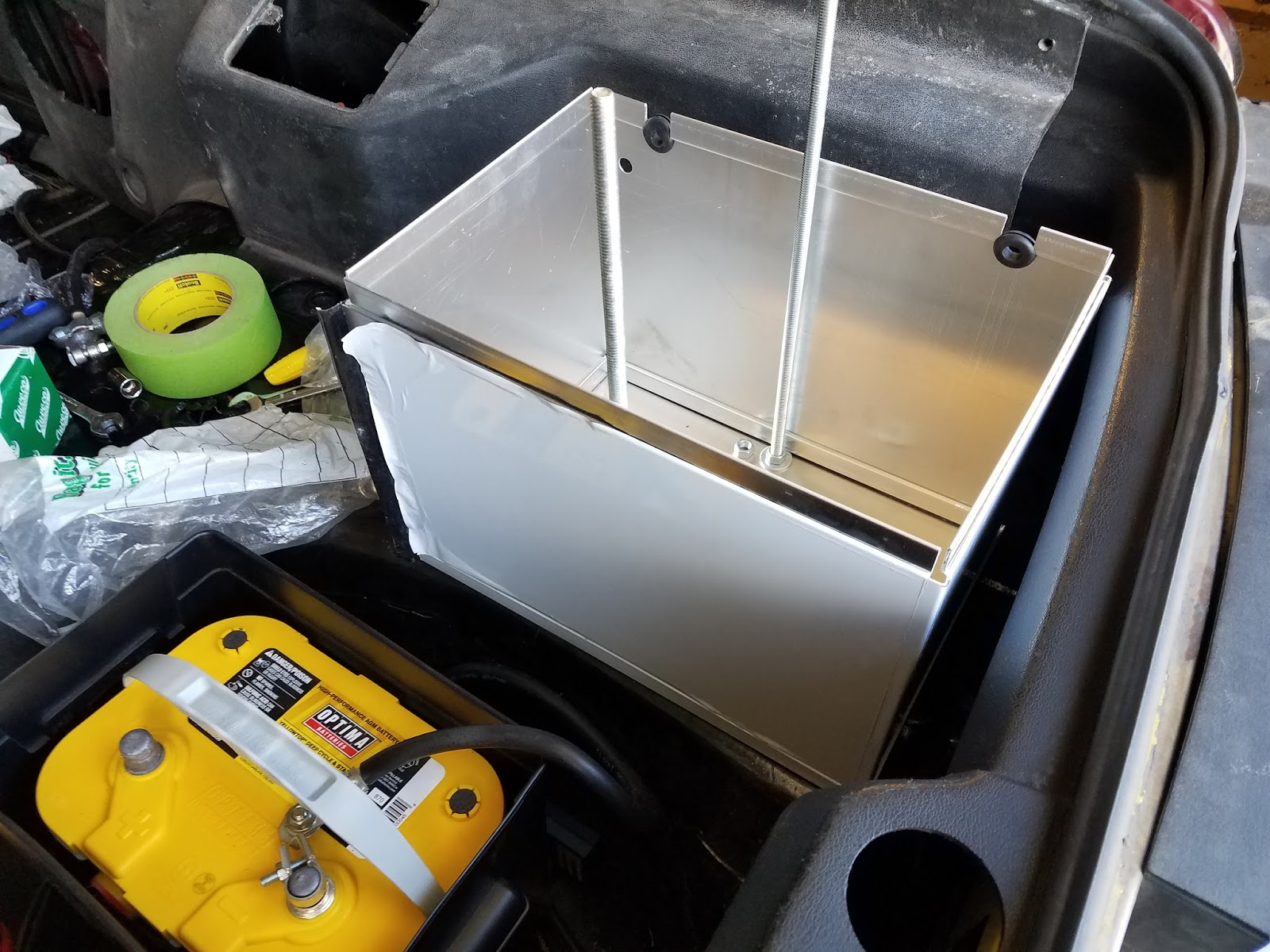 Fox Body Mustang Restoration: Taylor Battery Box Install