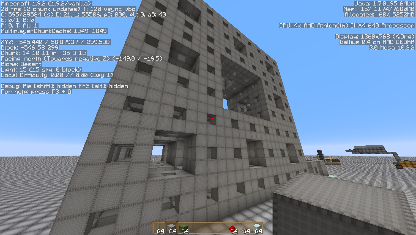 Math-Journal:Understanding Math: Minecraft 4th iteration Menger Sponge