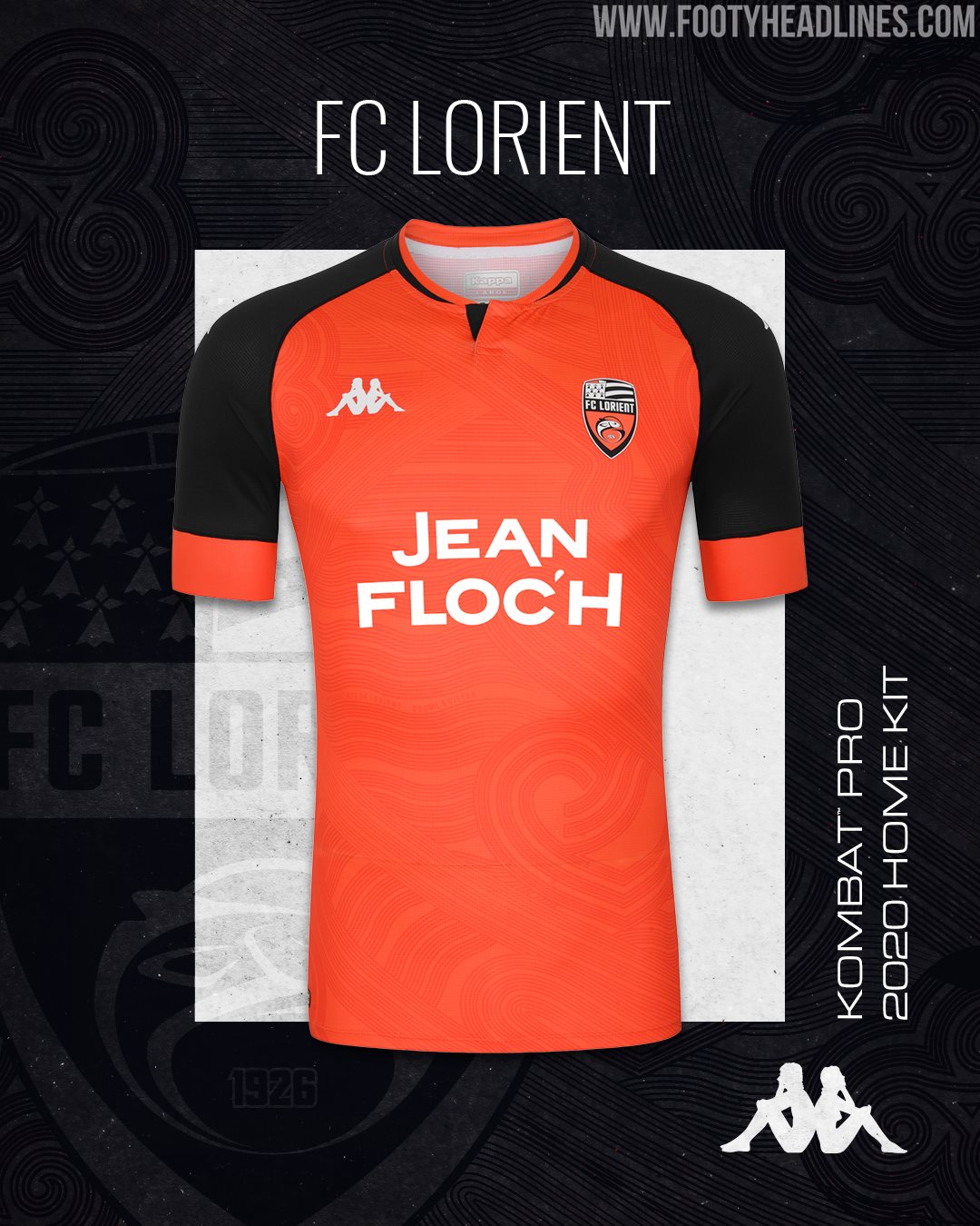 Unique Kappa FC Lorient 20-21 Home, Away & Third Kits Released - Footy ...