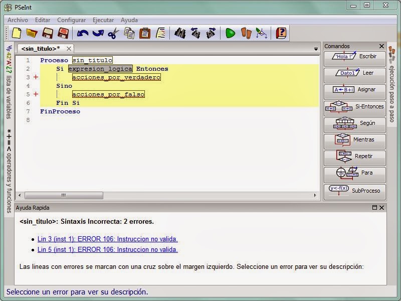 Programación en Visual Basic : Pseudo-Código
