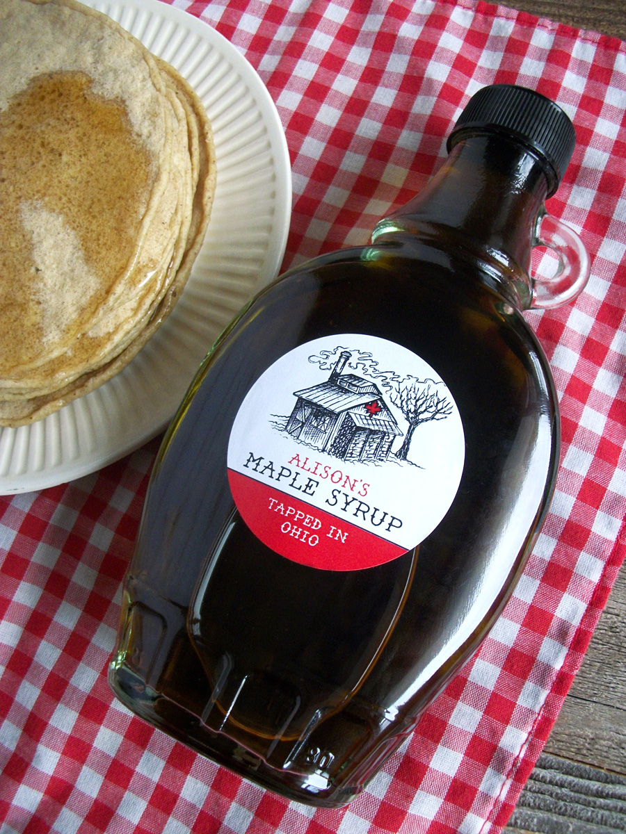 Colorful Adhesive Canning Jar Labels: New Custom Maple Syrup Labels for ...