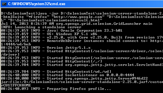 Steps Of Running Selenium Ide Test Suite From Command Prompt Using Batch File
