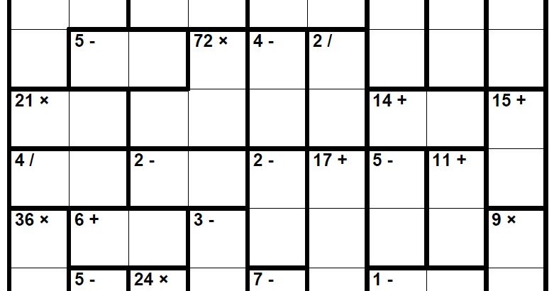 Webster's KenKen Puzzle Logic Revealed: KenKen Puzzle Number 22