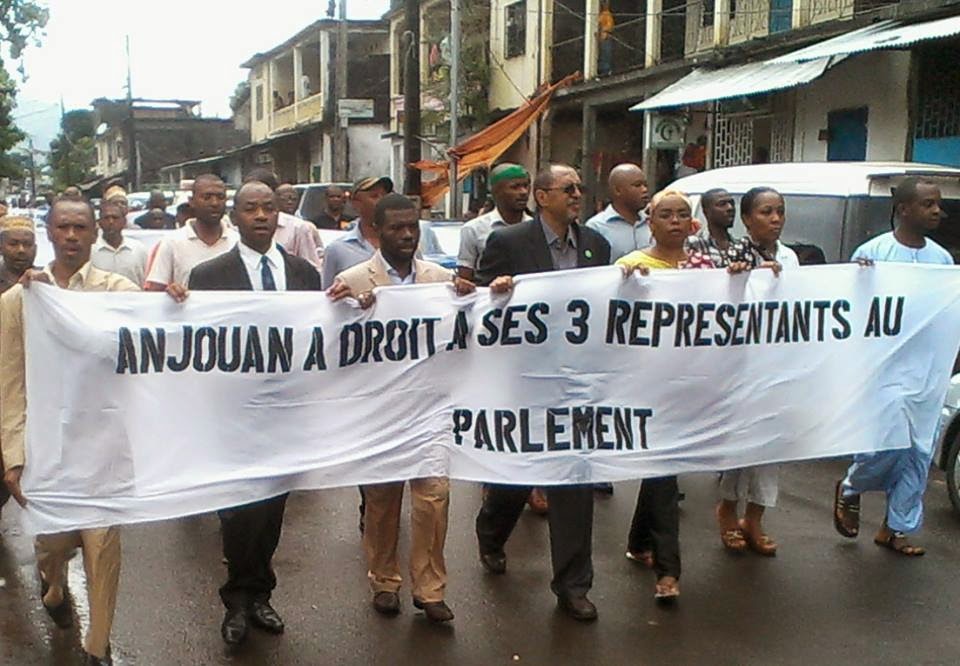 Déclaration du parti JUWA après la marche pacifique autour de Mutsamudu ...