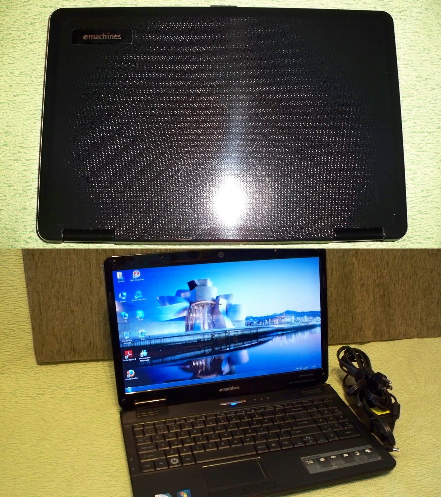 Talabriventas: Ordenador Portátil eMachines E525 - Pantalla Panorámica