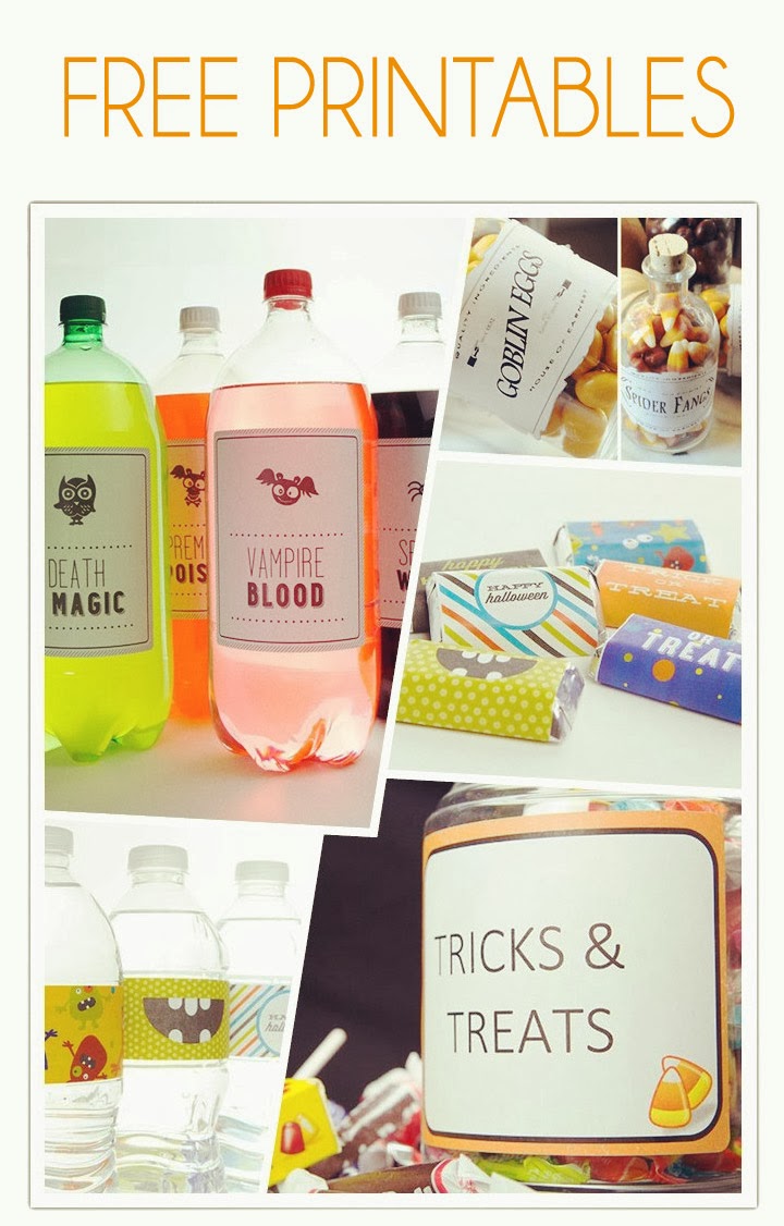 Sally's Coupons: Free Halloween Printables: candy bar wrappers/labels