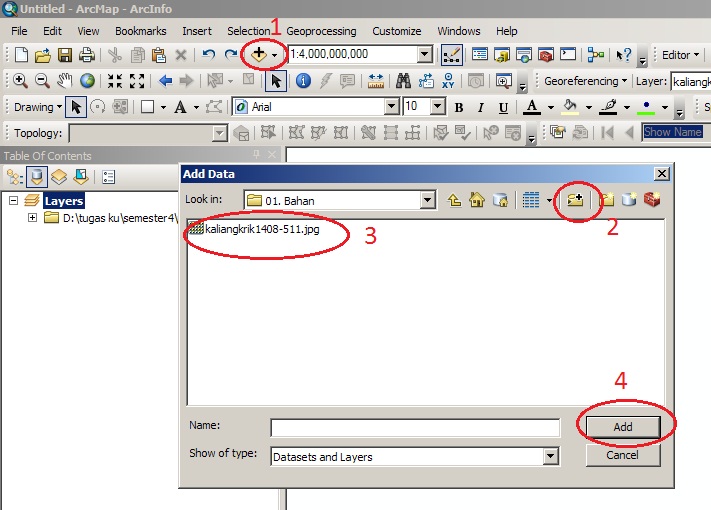 Cara Georeferencing Peta di ArcGIS 10 ~ Finata Otodidak - Teknik Cara ...