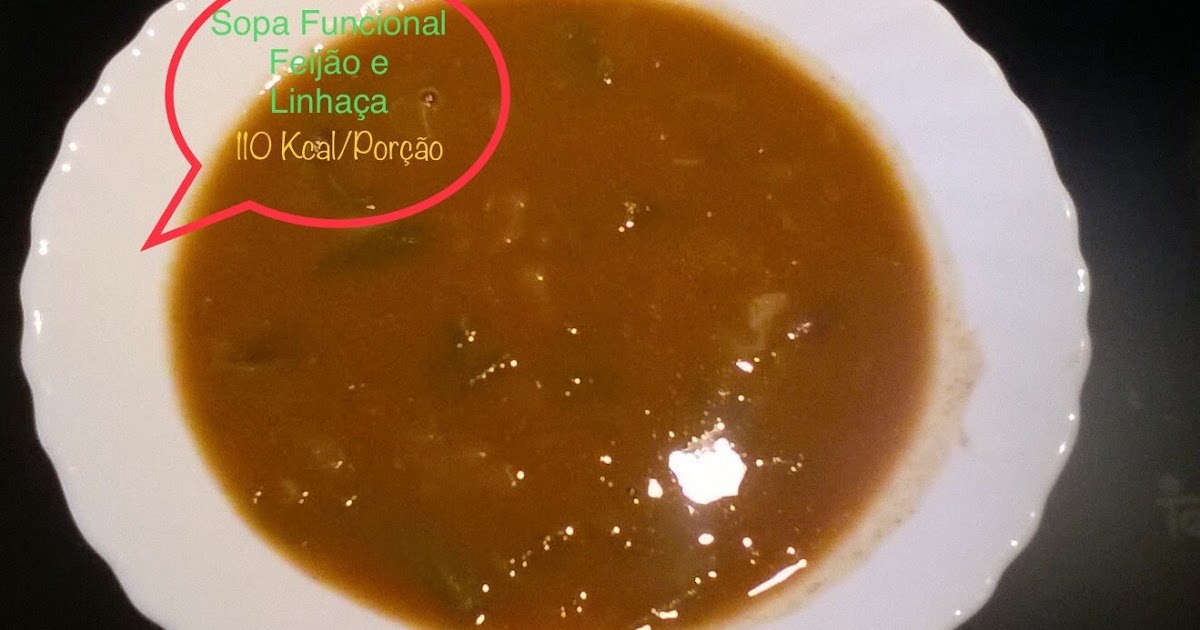 Sopa Funcional Feijão e Linhaça - 139 kcal/porção