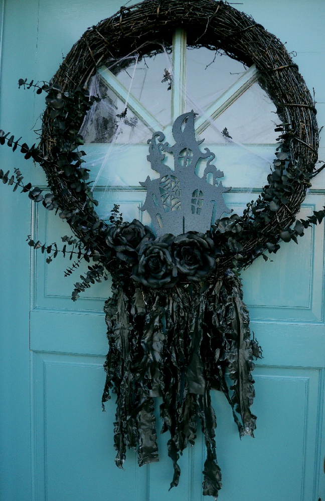 Make The Best of Things: Black Halloween Wreath