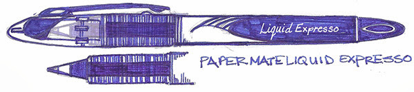 a pen a day: pen 110: paper mate liquid expresso