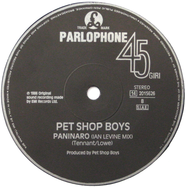 Todo 80: Pet Shop Boys - Paninaro