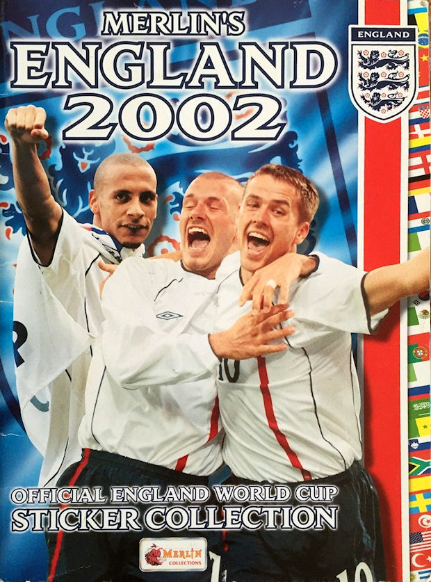 Football Cartophilic Info Exchange: Merlin - England 2002 (01) - Checklist