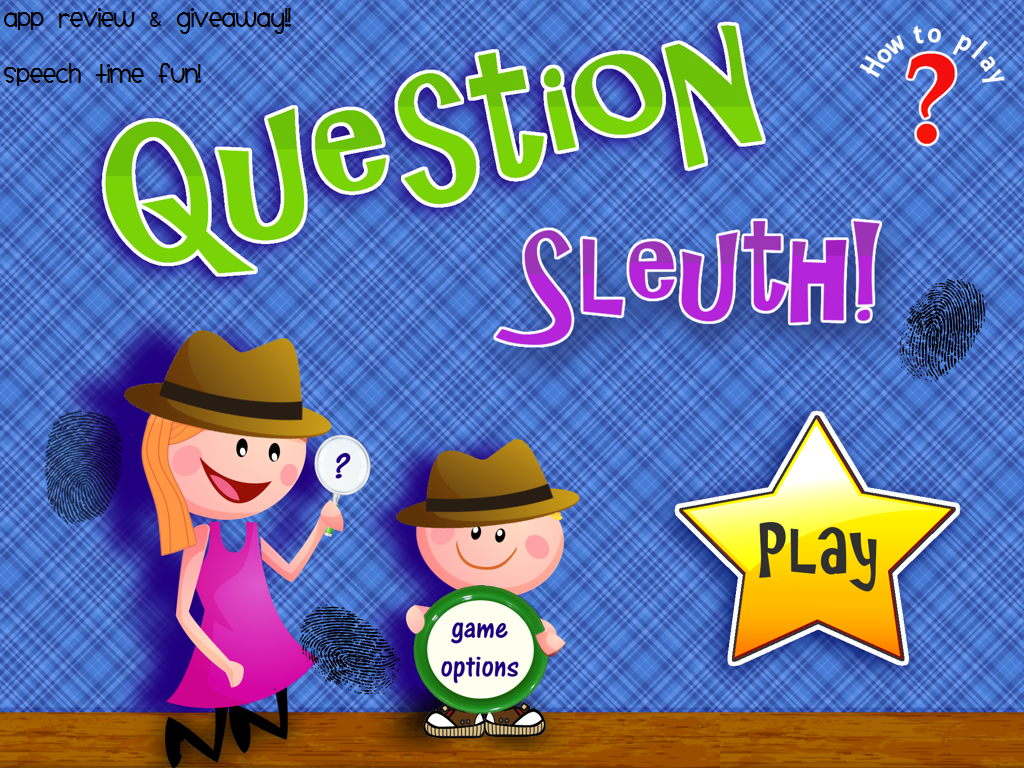 Introducing: Question Sleuth App! Review & Giveaway! - Speech Time Fun ...