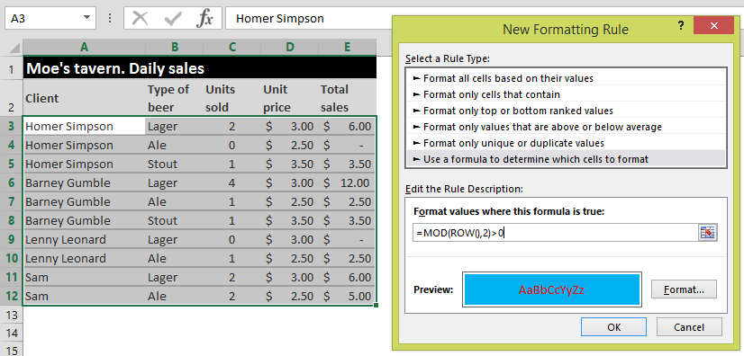 The wizard of Excel: Conditional Formatting - Formula to highlight ...