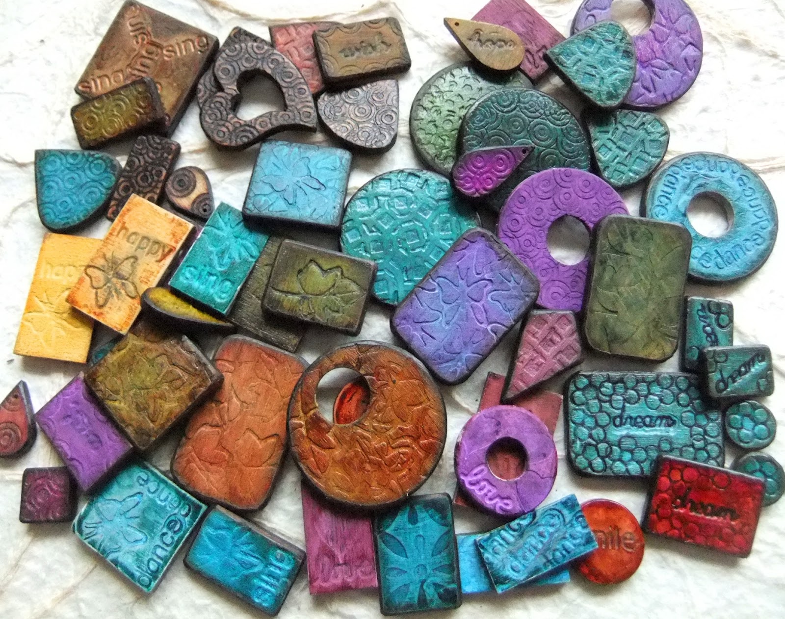 Creative Soul and Home: New: Embossed Wood ART Tiles!