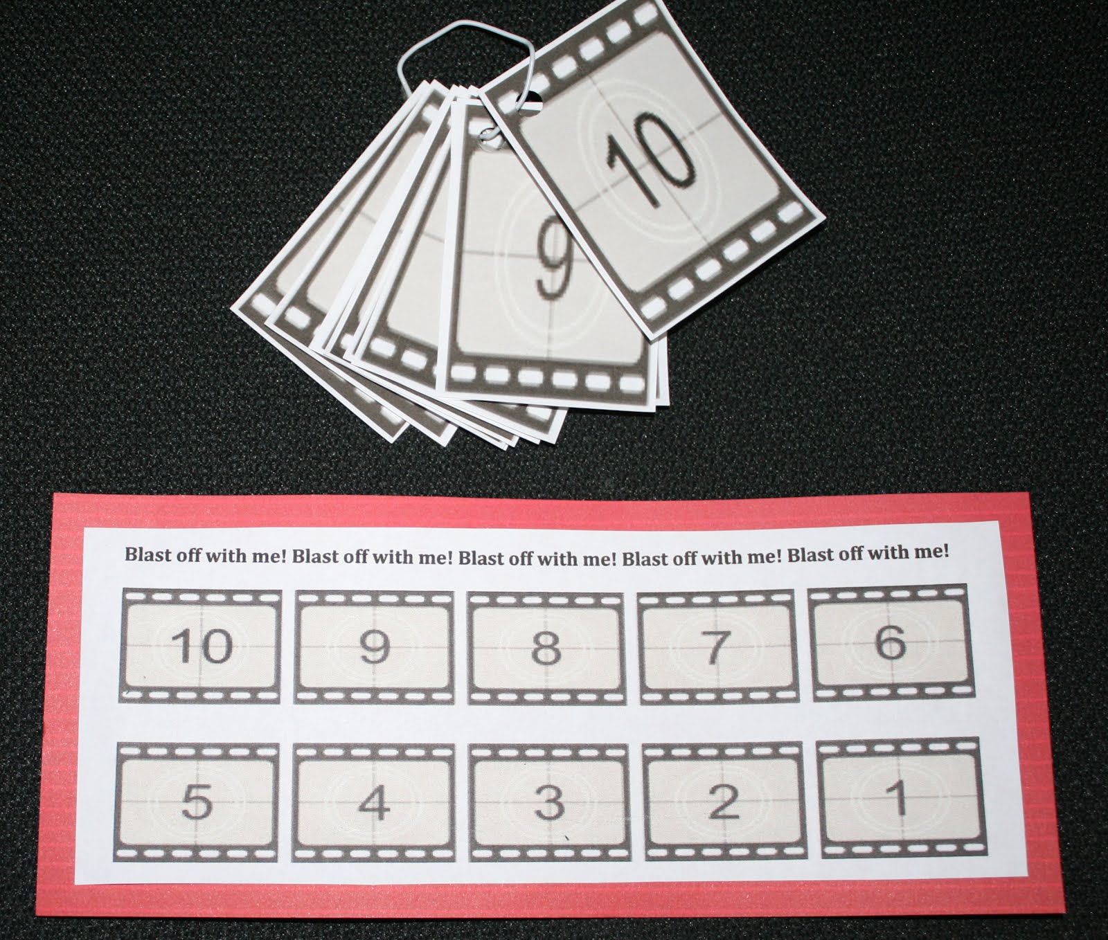 Classroom Freebies Too: PK-2: Counting from 10-0 Blast off cards