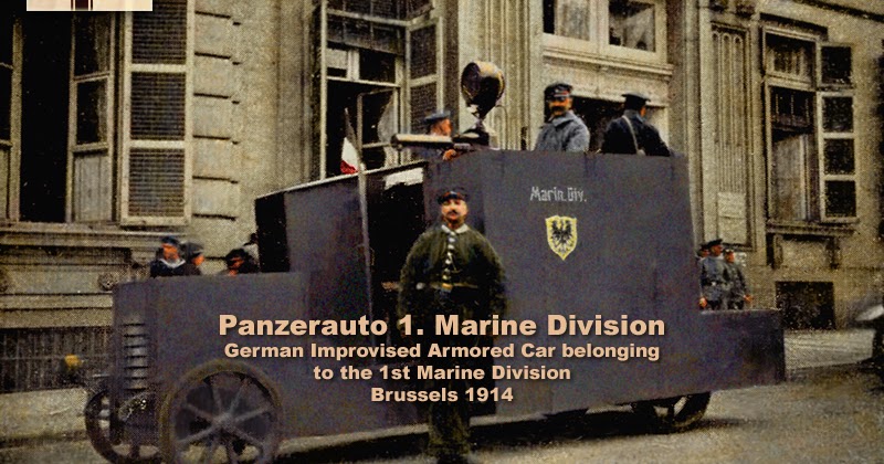 Armored Cars in the WWI: German Armored Car belonging to the 1st Marine ...