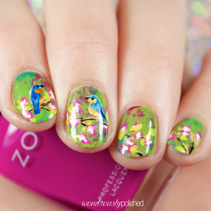 Wondrously Polished: The Digital Dozen does Spring - Day 1: Song Birds