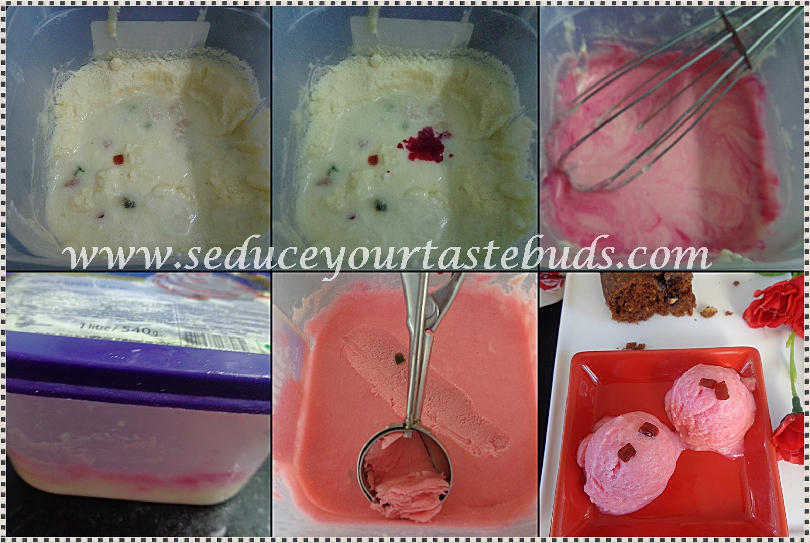 Quick and Easy Rose Flavored Ice Cream - Seduce Your Tastebuds...