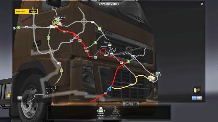 Euro Truck 2 só os qualificados!!!!: MAPA EAA ATUALIZADO