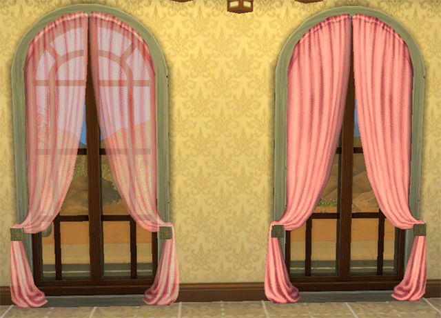 Sims 4 CC's - The Best: Curtains by Sims4Studio