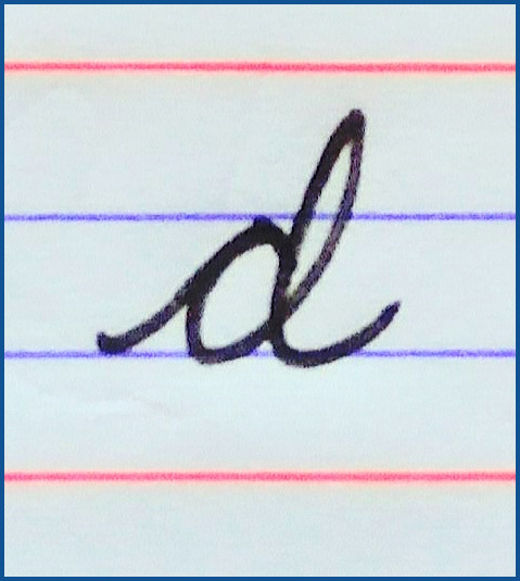 Cursive Small D