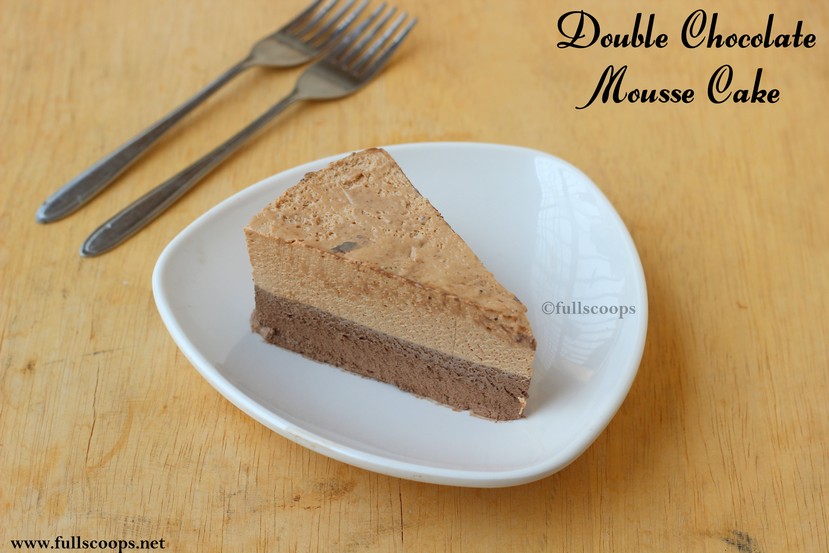 Double Chocolate Mousse Cake ~ Full Scoops - A food blog with easy ...