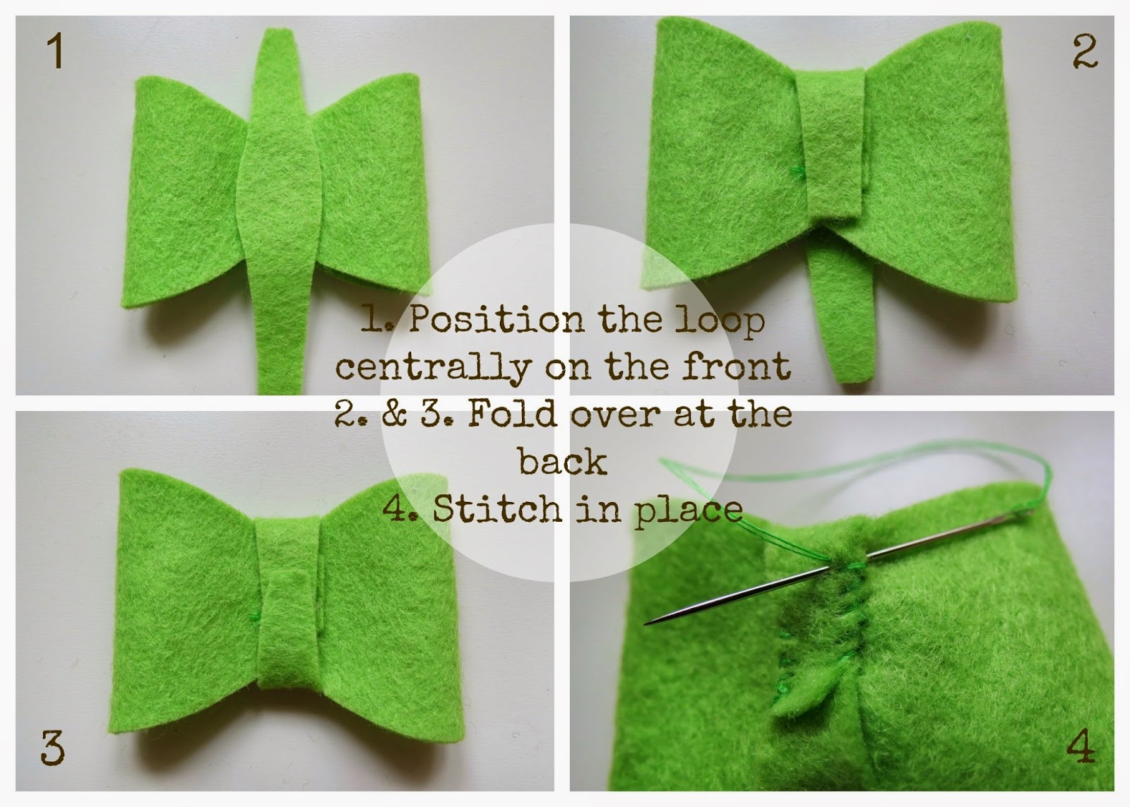 A Pretty Felt Bow Brooch Tutorial | A Little Happy Place