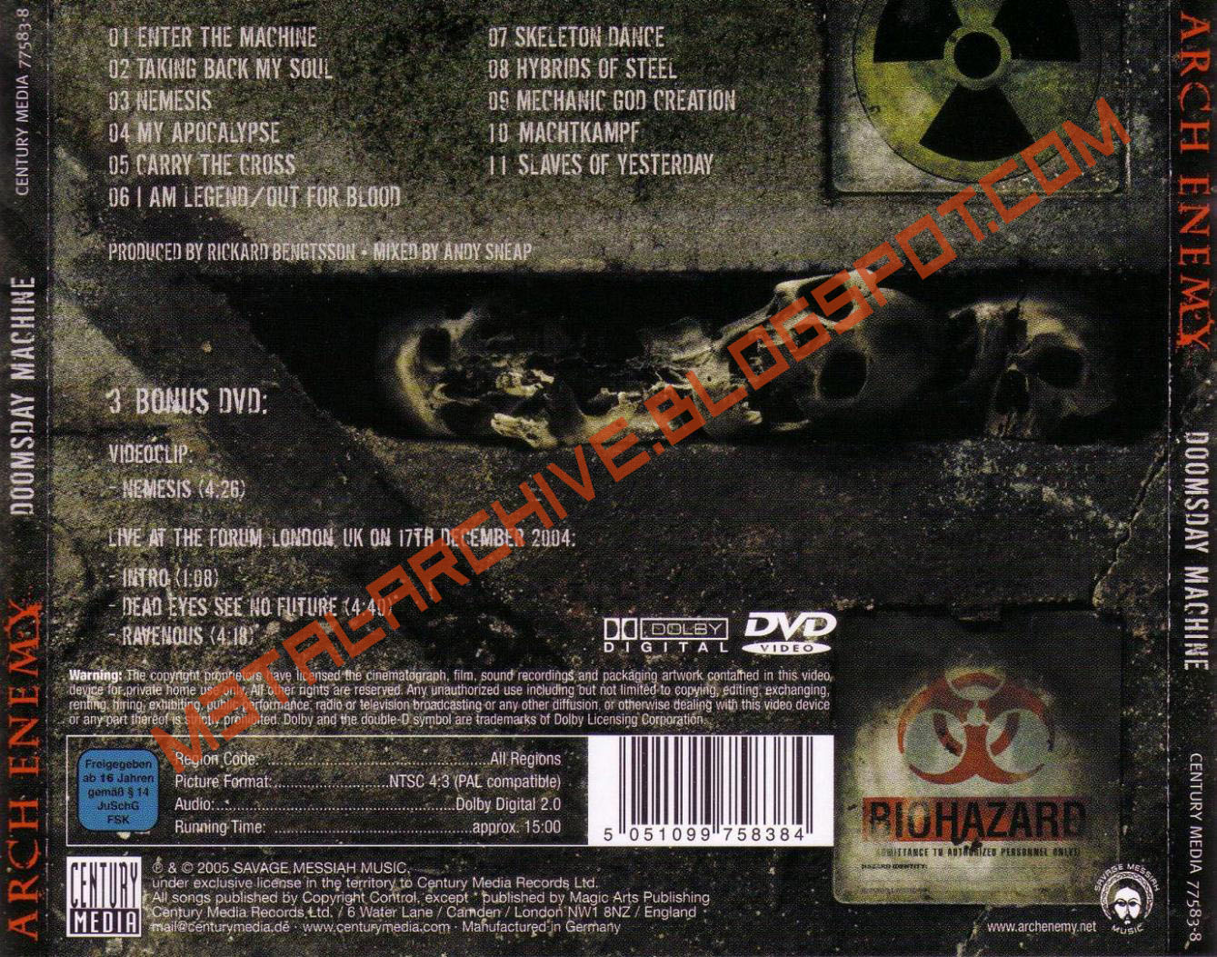 Metal Music Portal: Arch Enemy - Doomsday Machine 2005