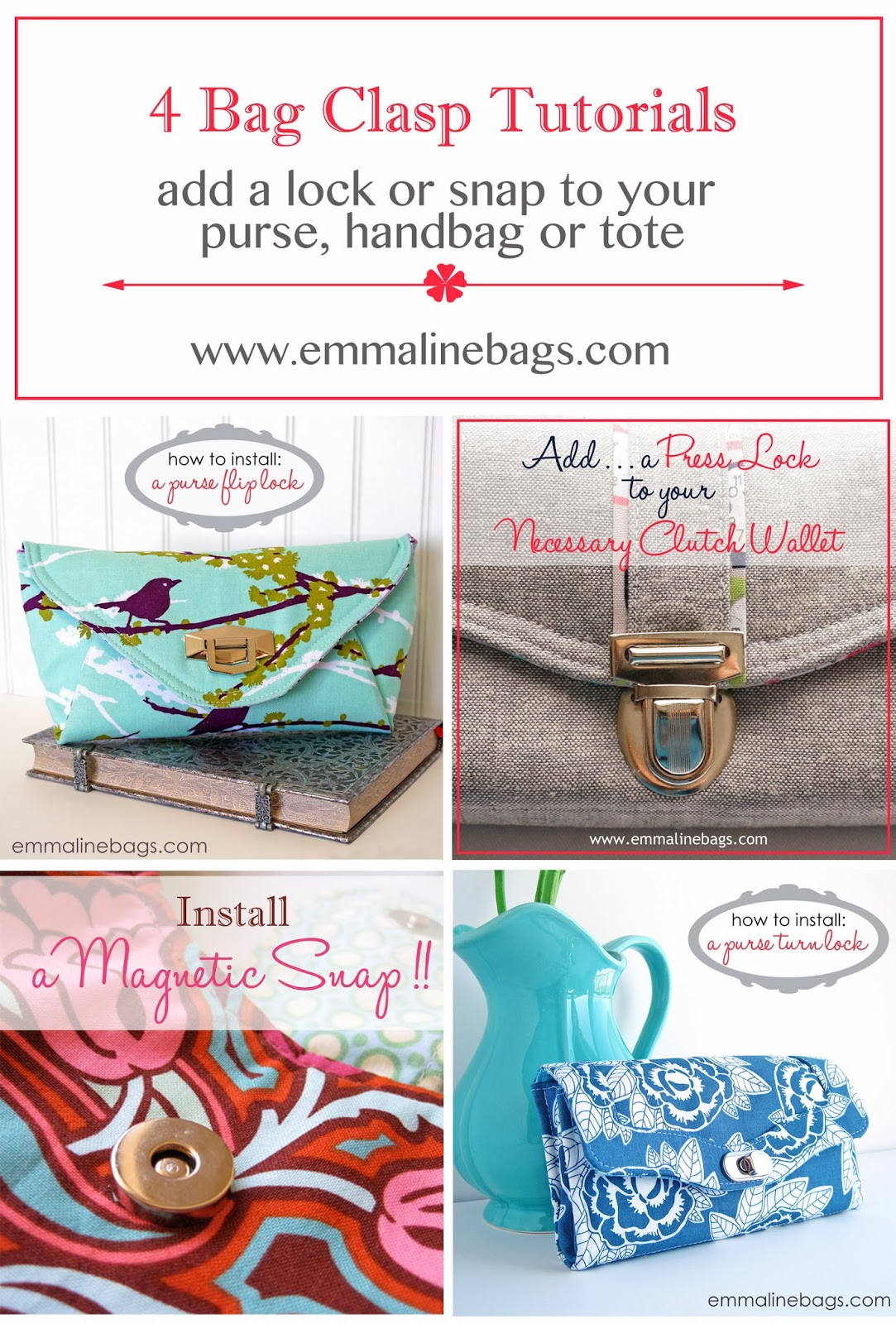 How To Make A Purse With Clasp | semashow.com